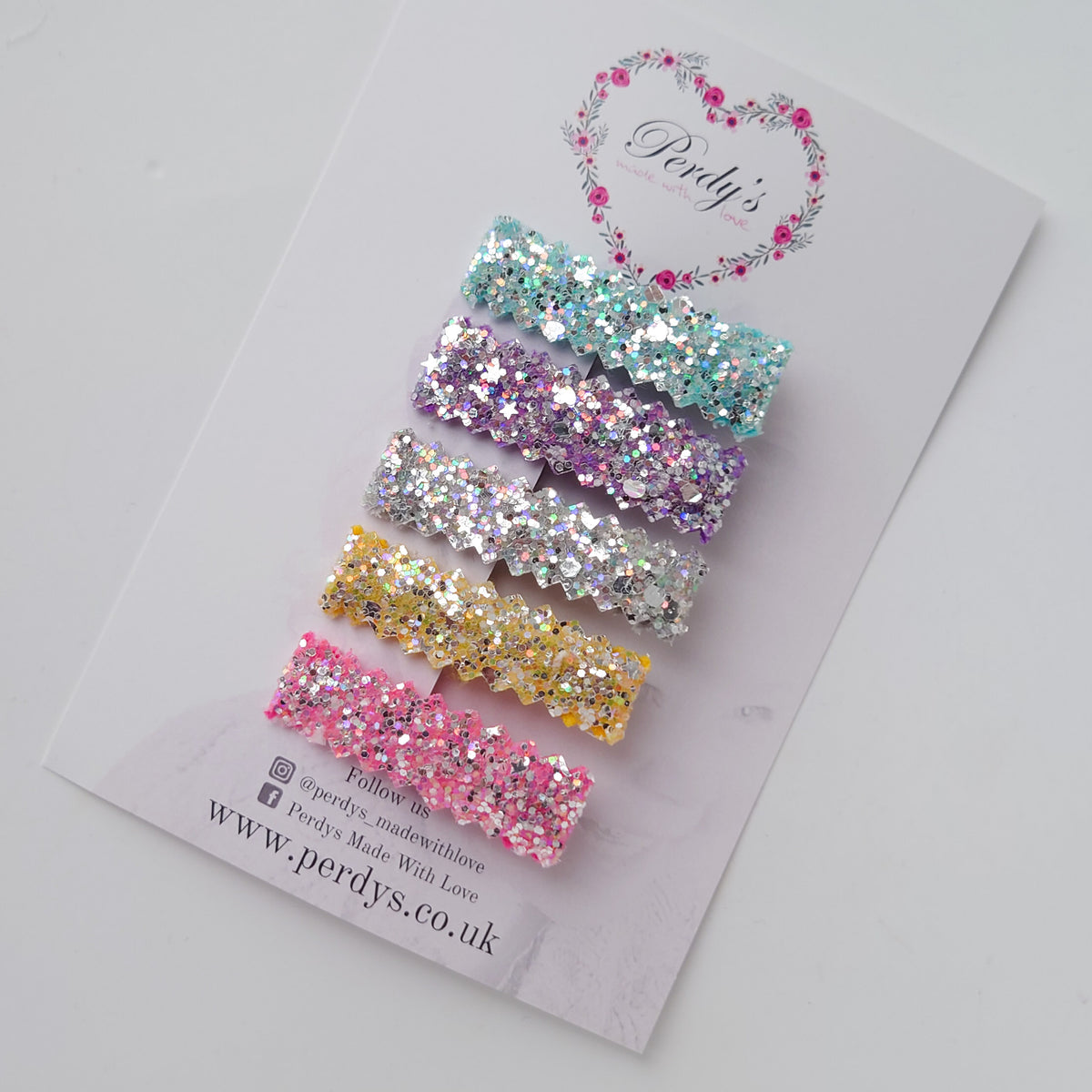 Mini Glitter Fringe Clips – Perdys